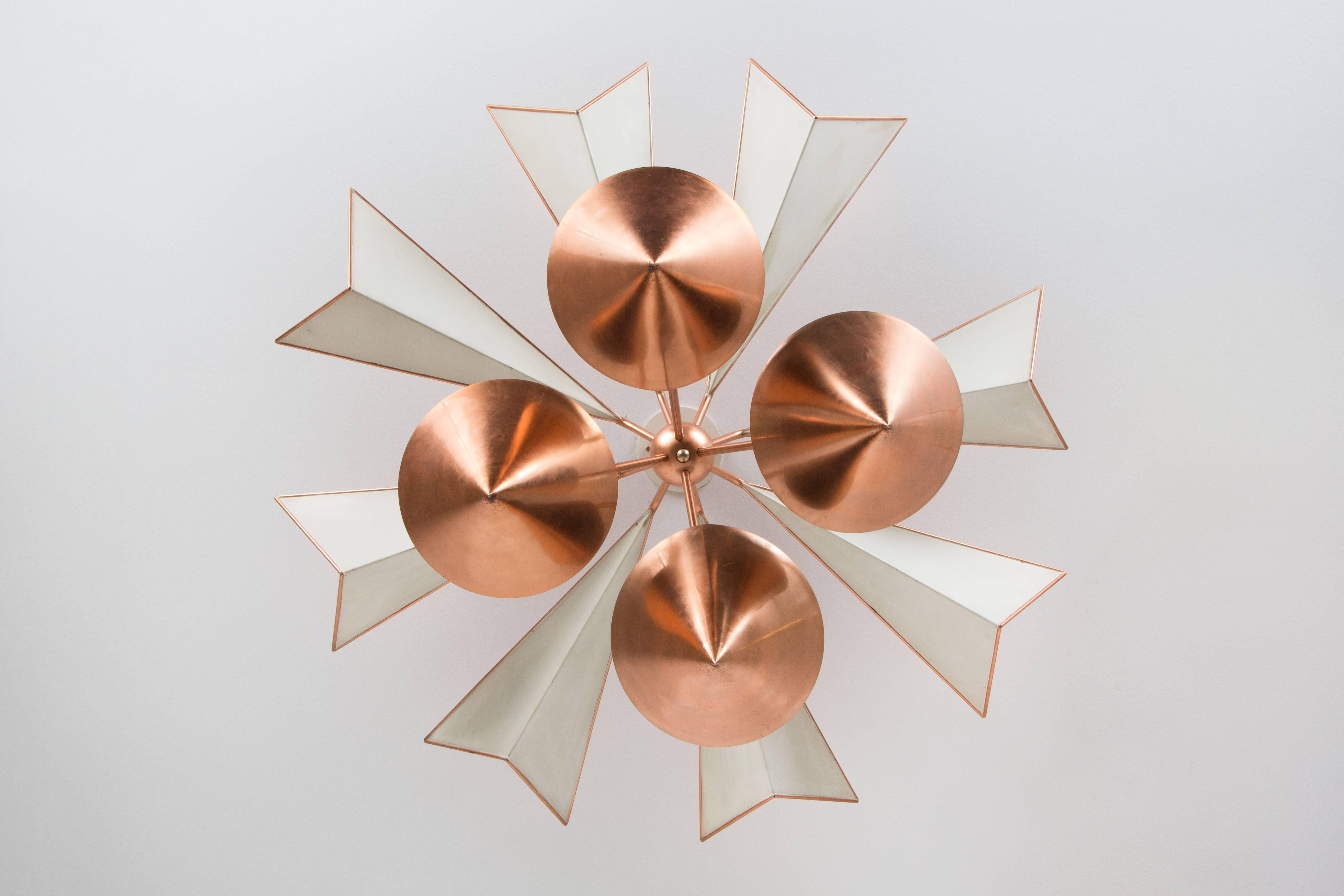 Copper Flush Mount Ceiling Light at 1stDibs | copper flush mount ...