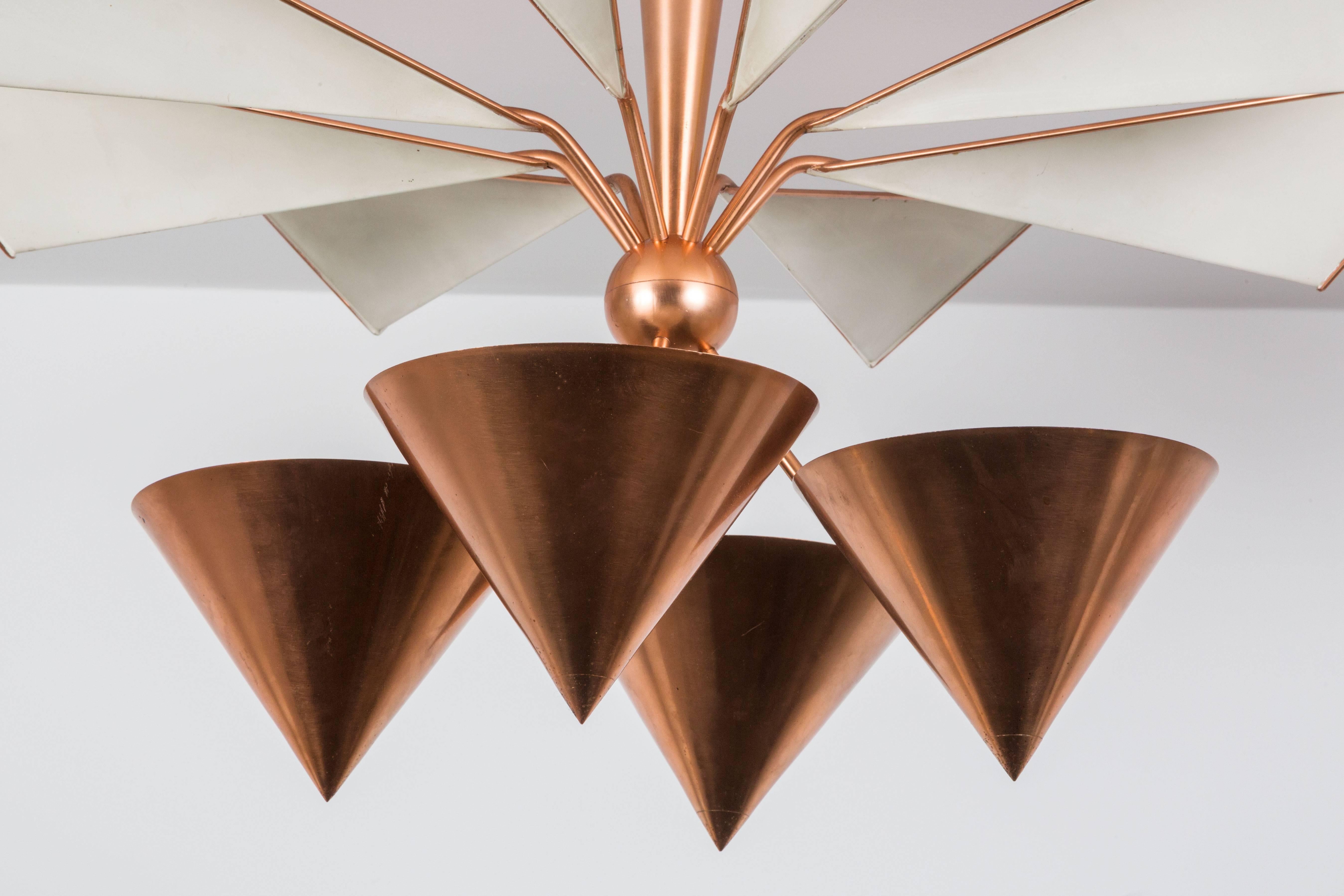 Copper Flush Mount Ceiling Light at 1stDibs | copper flush mount ...