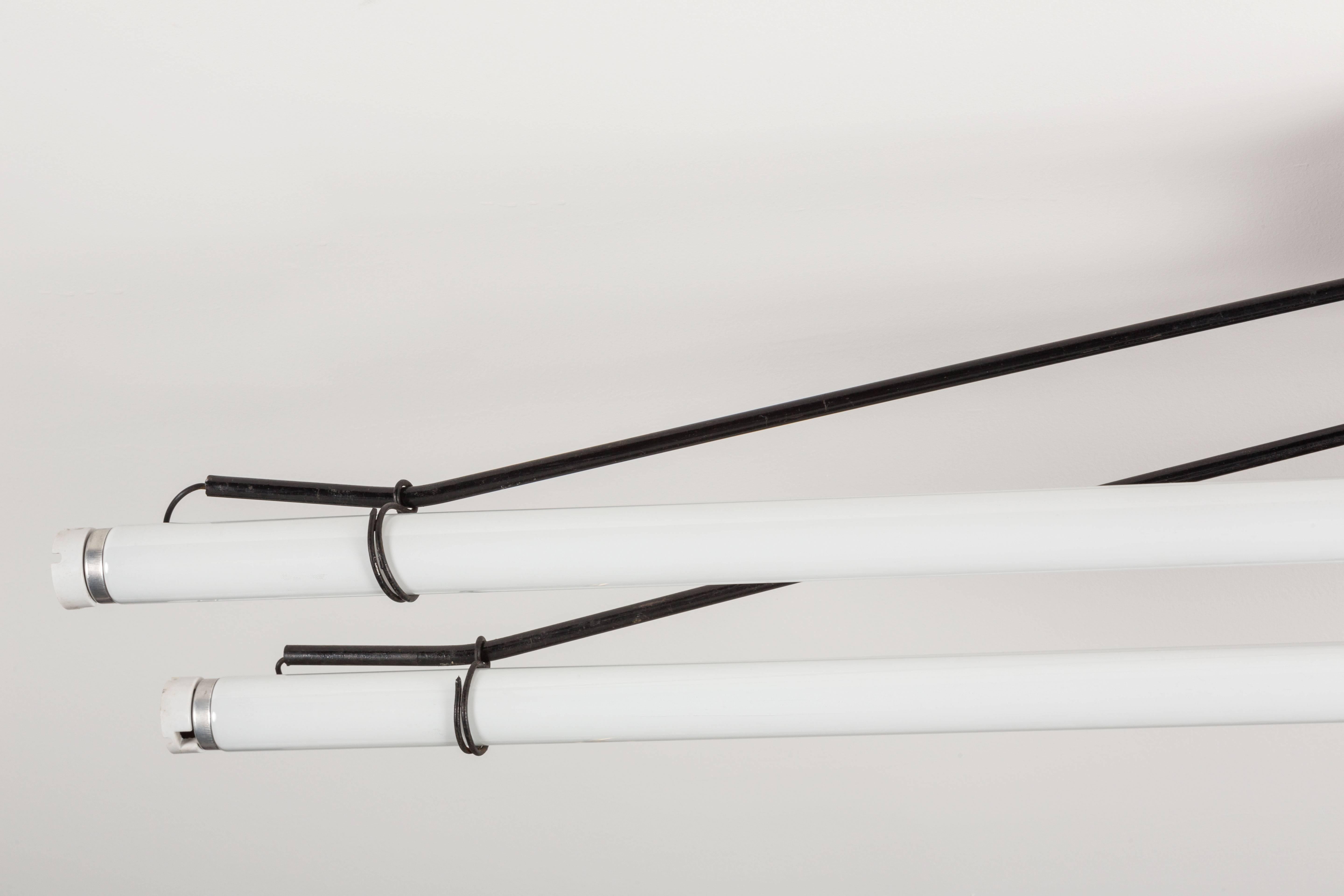 Model 3026 Slim Ceiling Light by Gino Sarfatti at 1stDibs