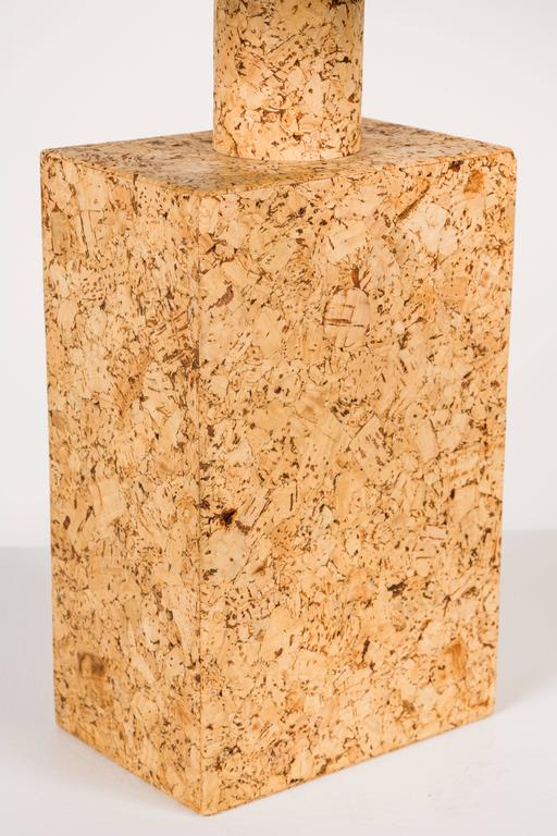 Cork Table Lamp with Cork Shade at 1stDibs