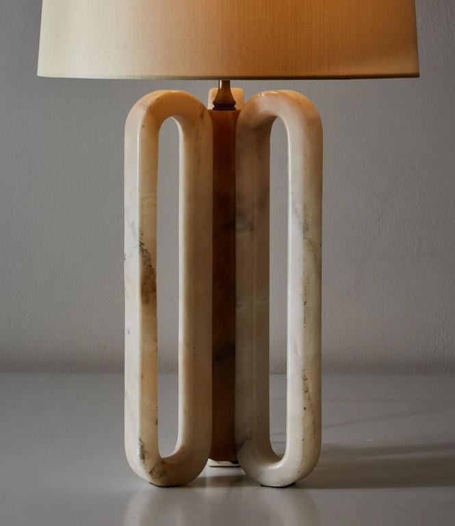 Unique Pair of Marble Table Lamps at 1stDibs