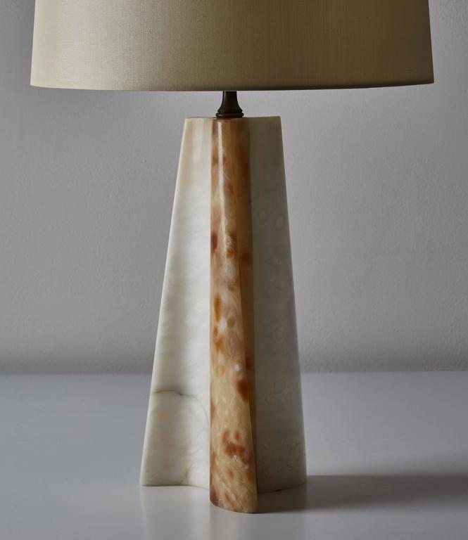 Unique Pair of Marble Table Lamps at 1stDibs