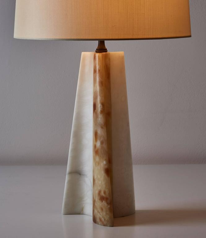 Unique Pair of Marble Table Lamps at 1stDibs