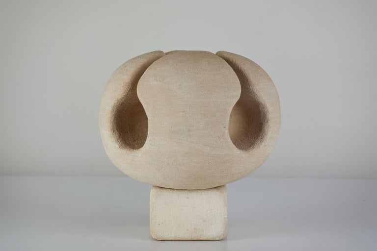 Carved Stone Table Lamp at 1stDibs