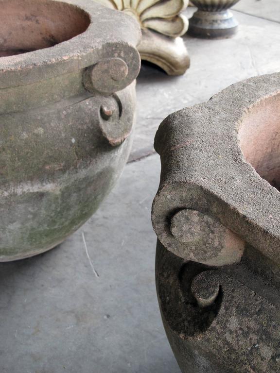 Robust Pair of English Haddonstone Pots Originially Designed by ...