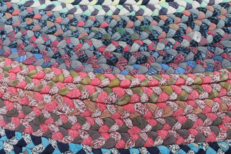 Braided Round Room Size Rug For Sale at 1stDibs