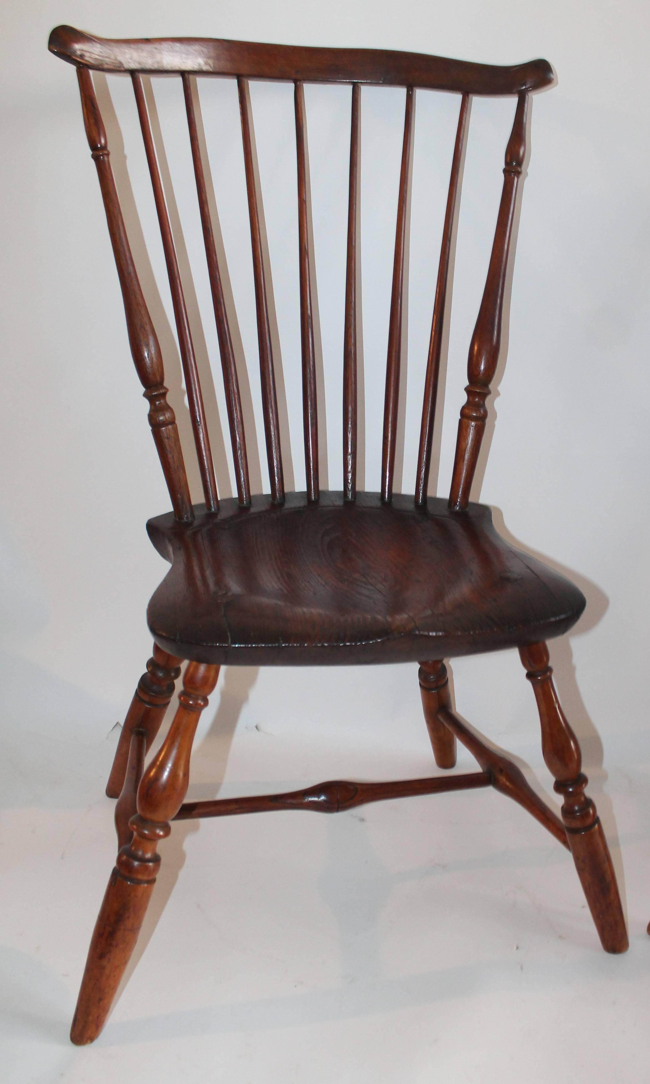 18th Century Windsor Chairs, Matching Pair at 1stDibs