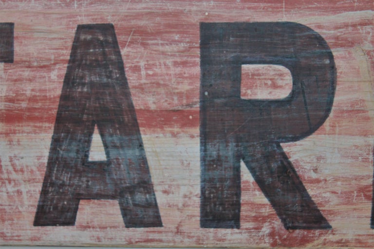 19th Century Original Hand-Painted Farm Sign at 1stDibs