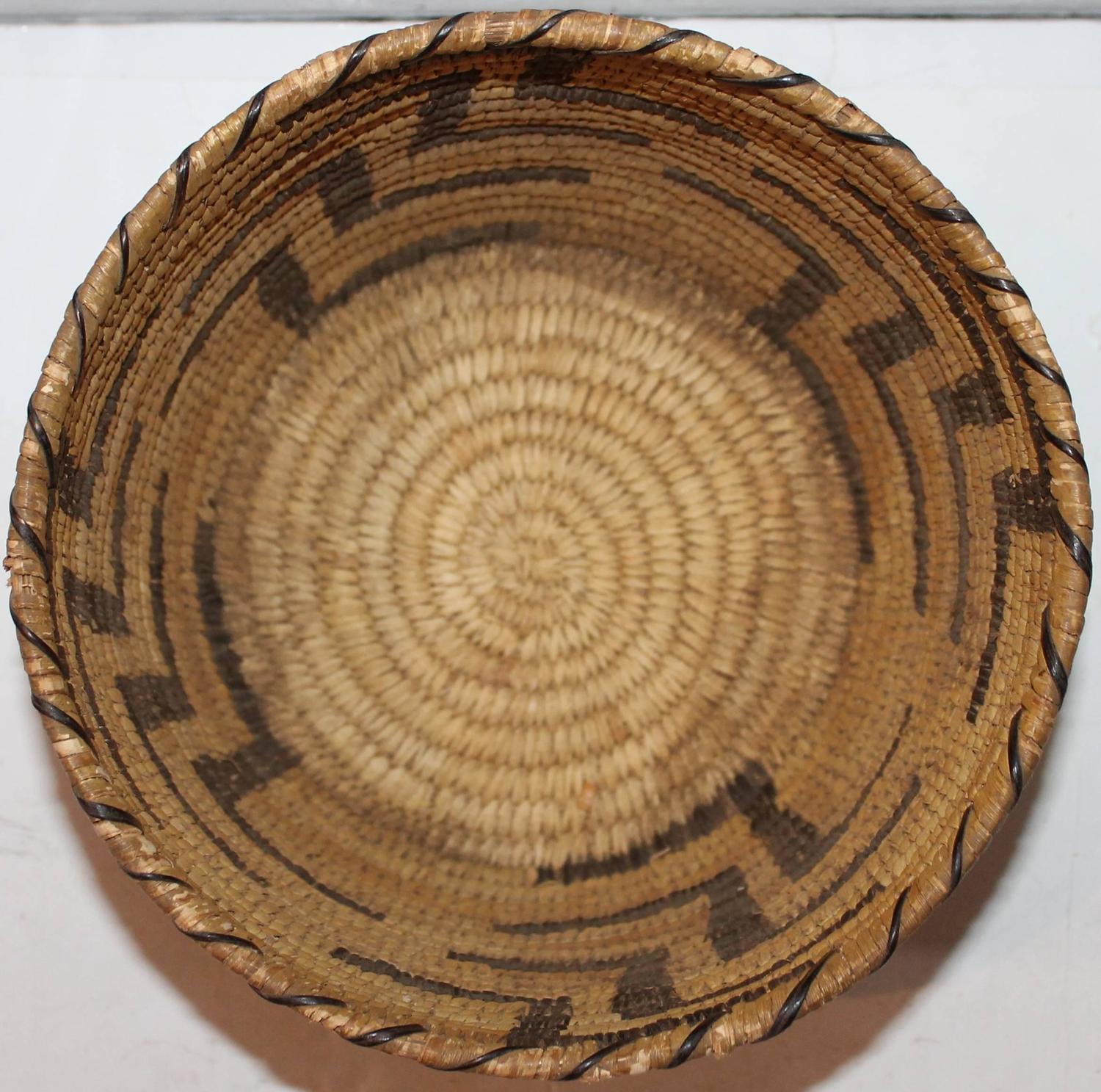 Pair of Amazing Papago Indian Pictorial Baskets at 1stdibs