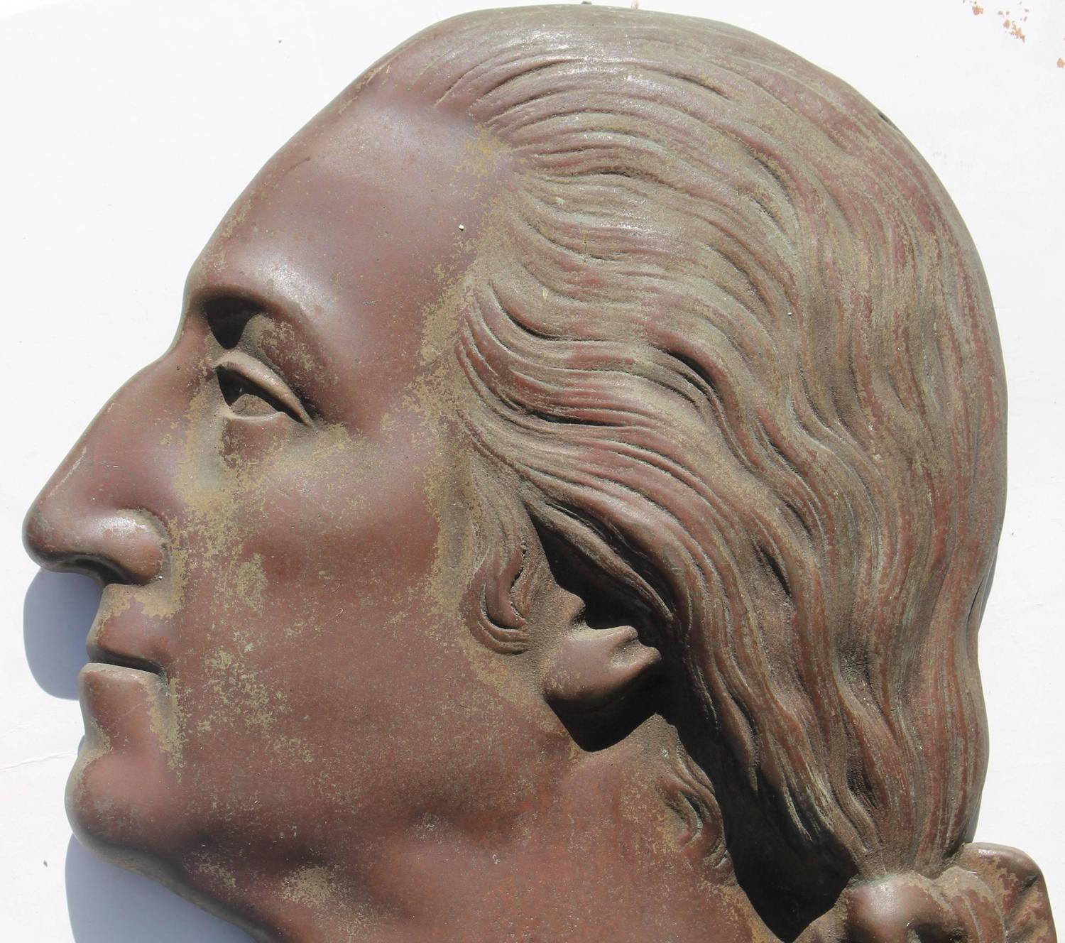 19th Century Bronze Plaque of George Washington For Sale at 1stdibs