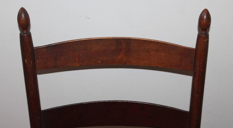 19th Century Mt. Lebanon Shaker Ladder Back and Tilter Side Chair at ...