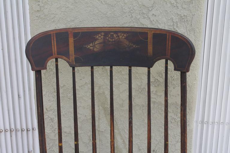 Early 19th Century Original Paint Decorated Boston Rocker at 1stDibs ...