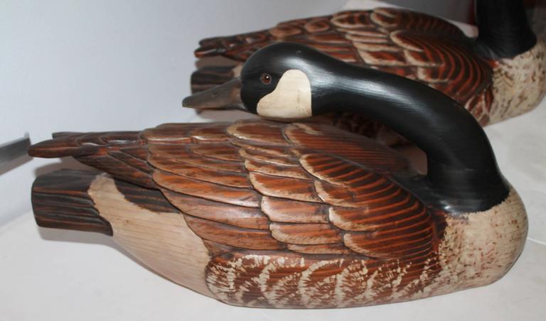 Pair of 1980s Canadian Geese Decoys at 1stDibs