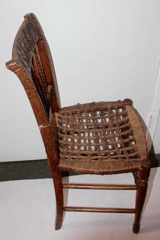 19th Century Handmade English Chess Carved Chair at 1stDibs | chess chair