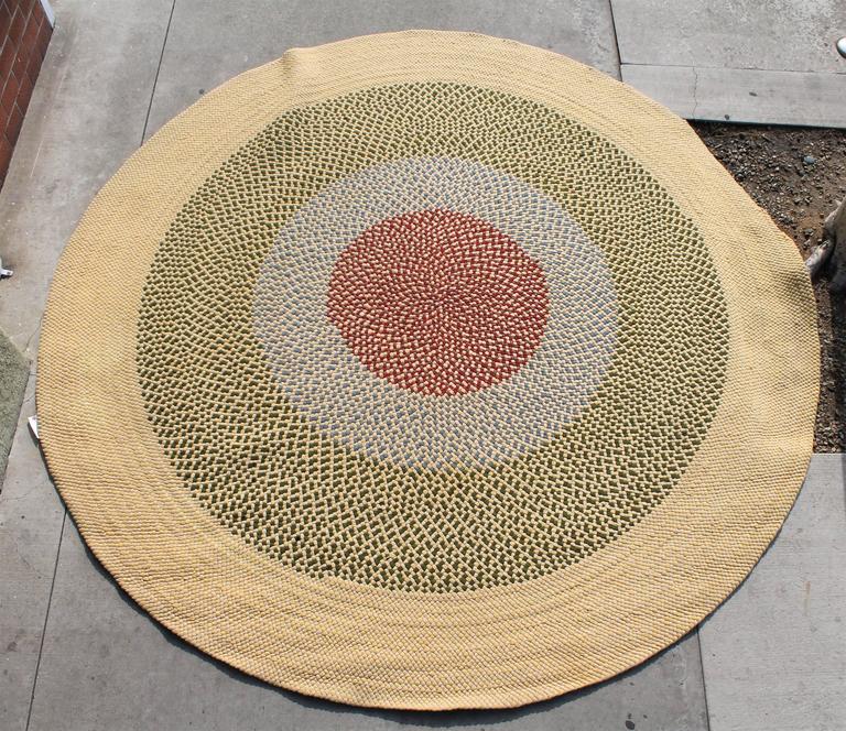 Monumental Room Size Braided Rug For Sale at 1stDibs