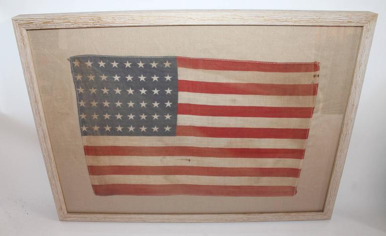Pair of Framed 48 Star Parade Flags at 1stDibs | framed flags for sale