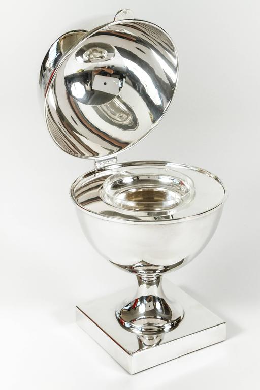 Oval Silver Plate Caviar Server by St. James at 1stDibs