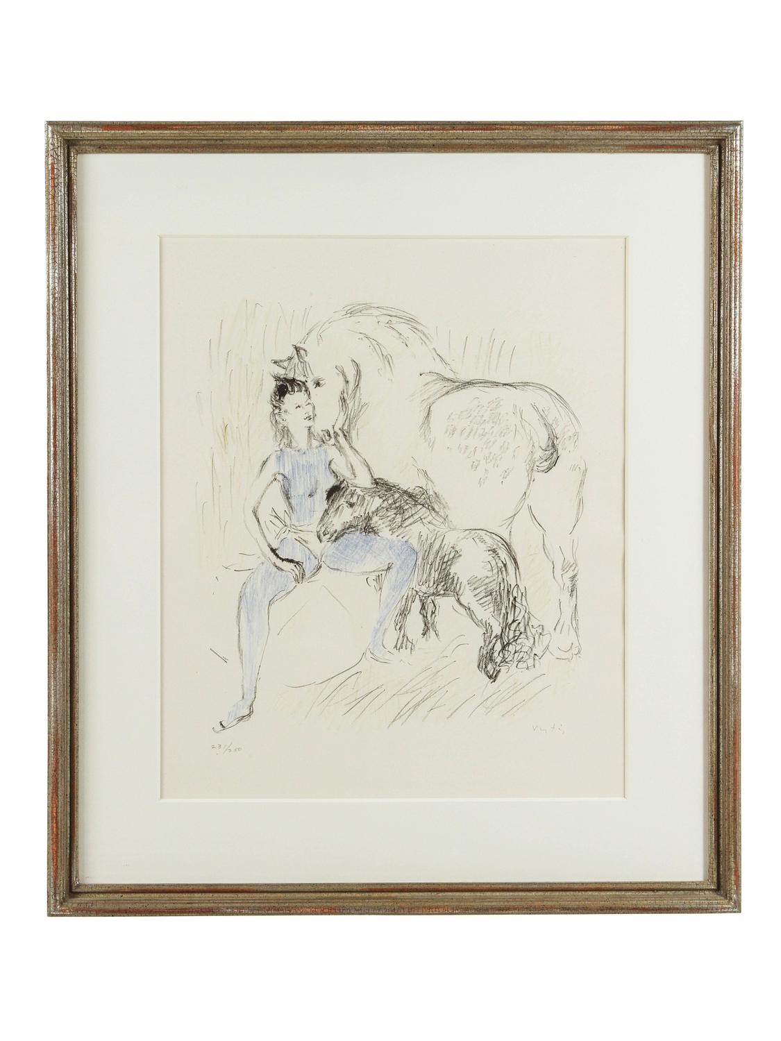 Series of Circus Girl Lithographs by Marcel Vertes For Sale at 1stdibs