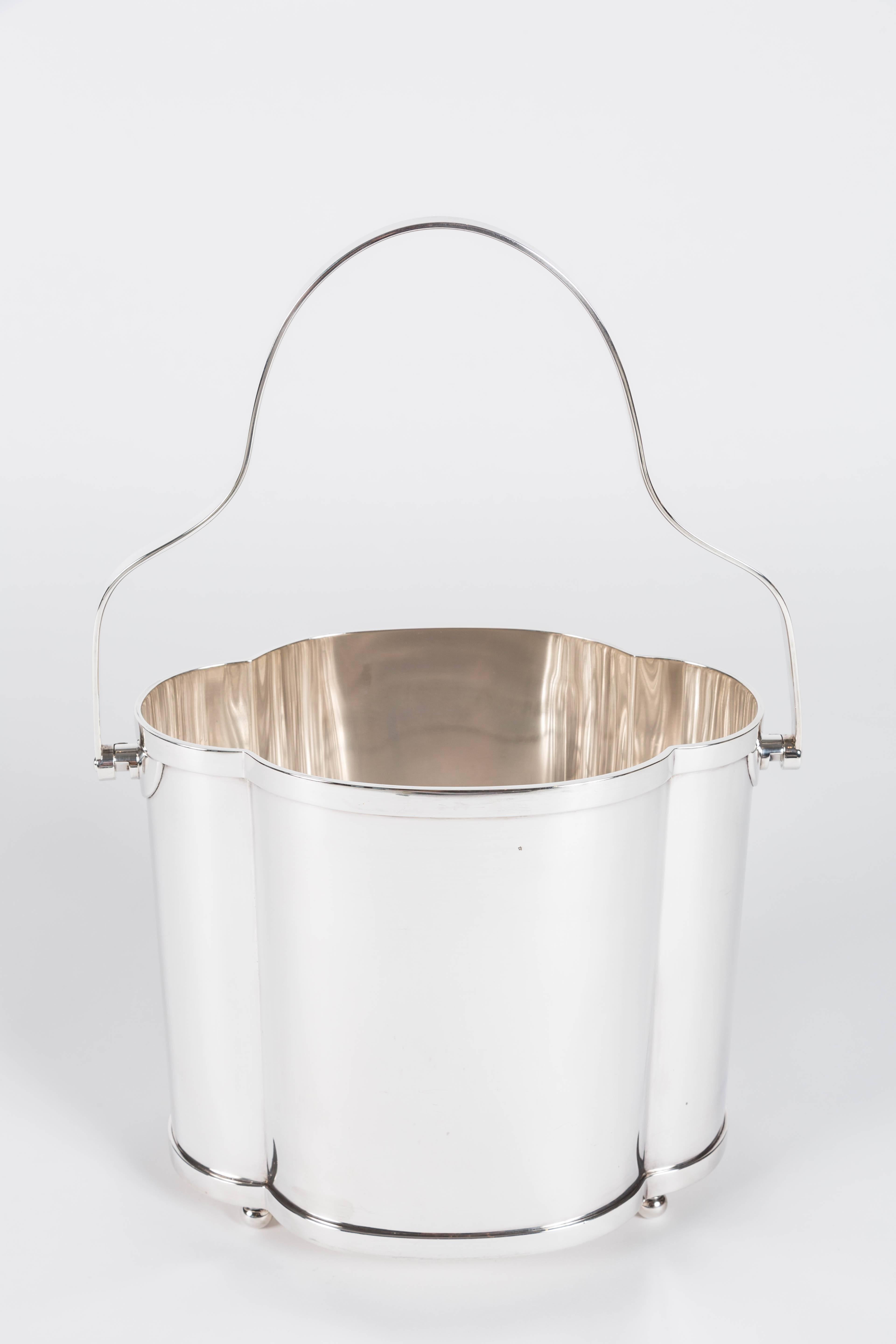 Dual Silver plated Wine Bucket by St James-Brazil at 1stDibs