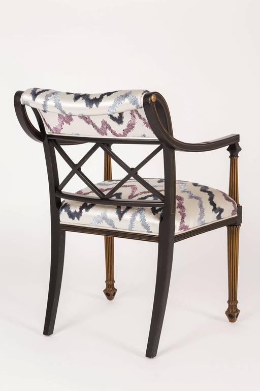 Set of Six Regency Style Armchairs by Interior Crafts, Chicago at 1stDibs