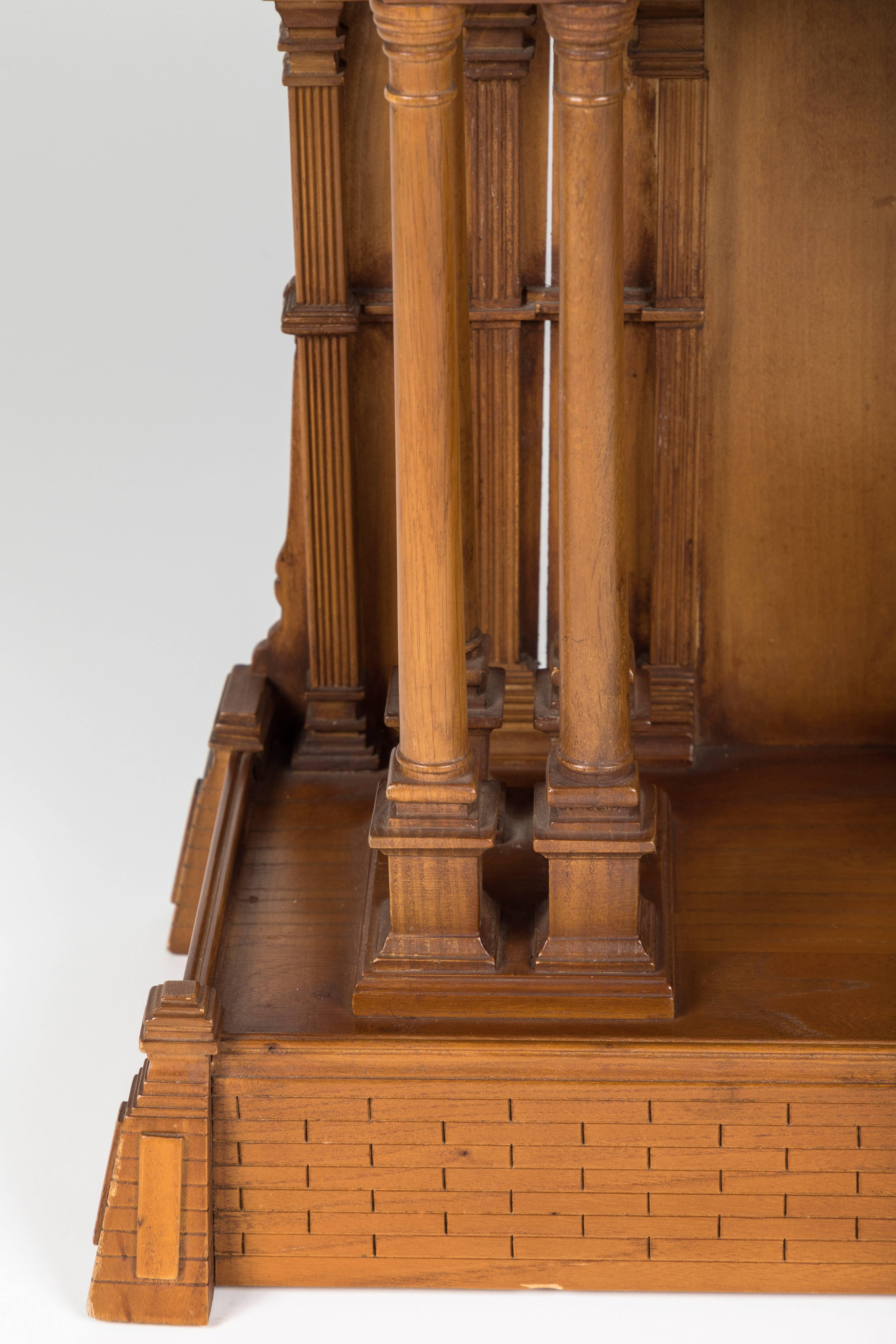 Intricately Carved Wooden Model of the Greek Parthenon at 1stDibs ...