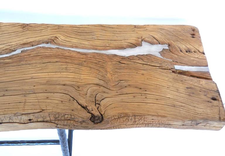 Pewter Inlay Console Table at 1stDibs | pewter inlay in wood