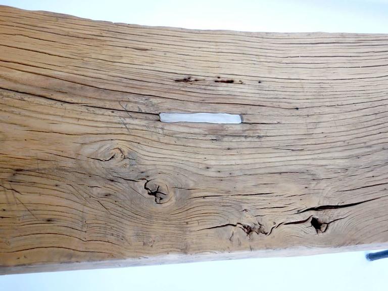 Pewter Inlay Console Table at 1stDibs | pewter inlay in wood