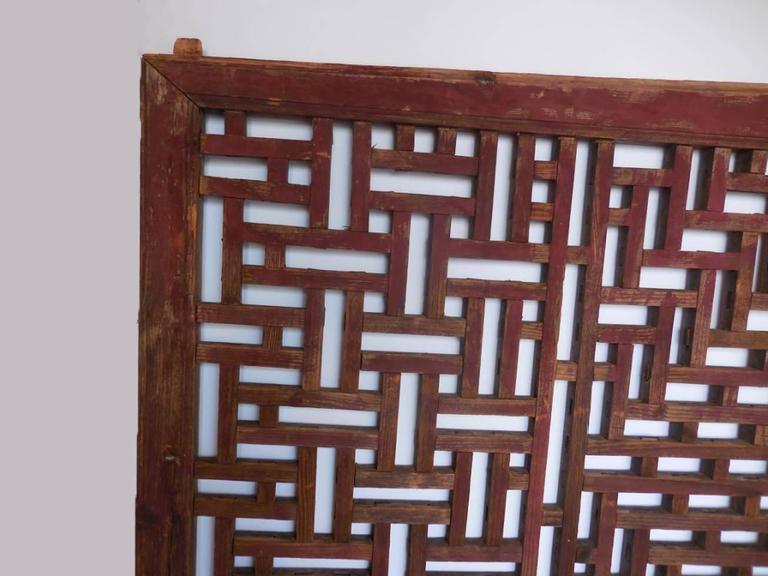 19th Century Japanese Wooden Lattice Screen For Sale at 1stDibs ...