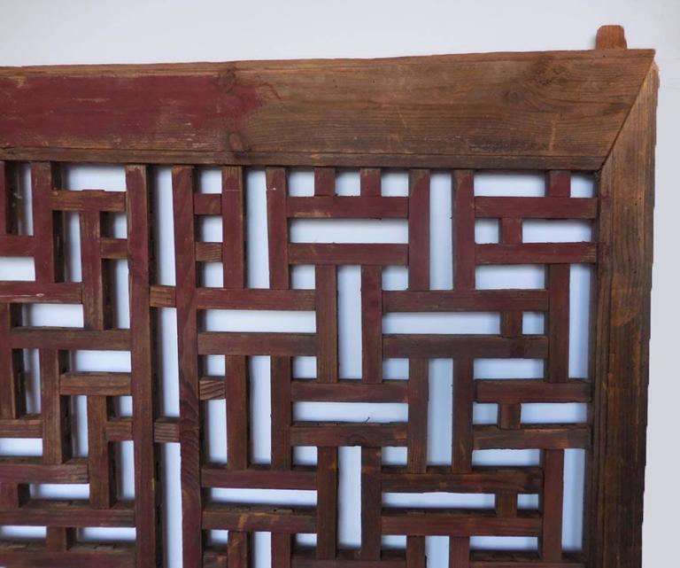 19th Century Japanese Wooden Lattice Screen For Sale at 1stDibs ...