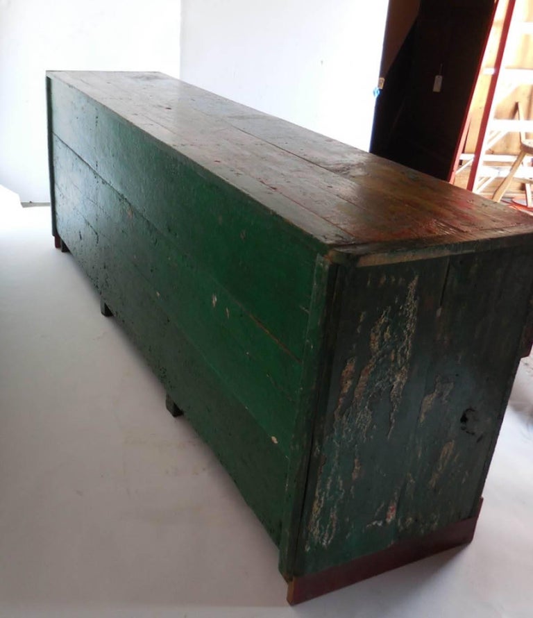 Antique Painted Shop Counter at 1stDibs