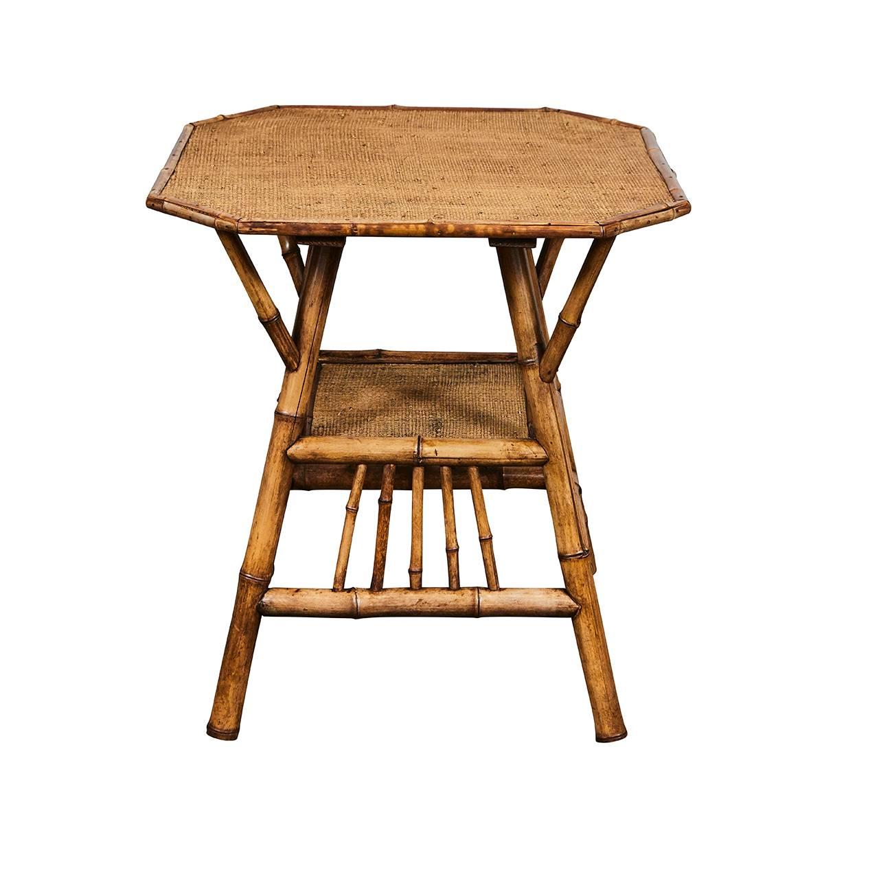 Large Victorian Tiger Bamboo Table at 1stDibs