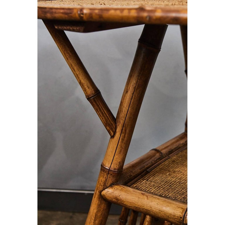 Large Victorian Tiger Bamboo Table at 1stDibs