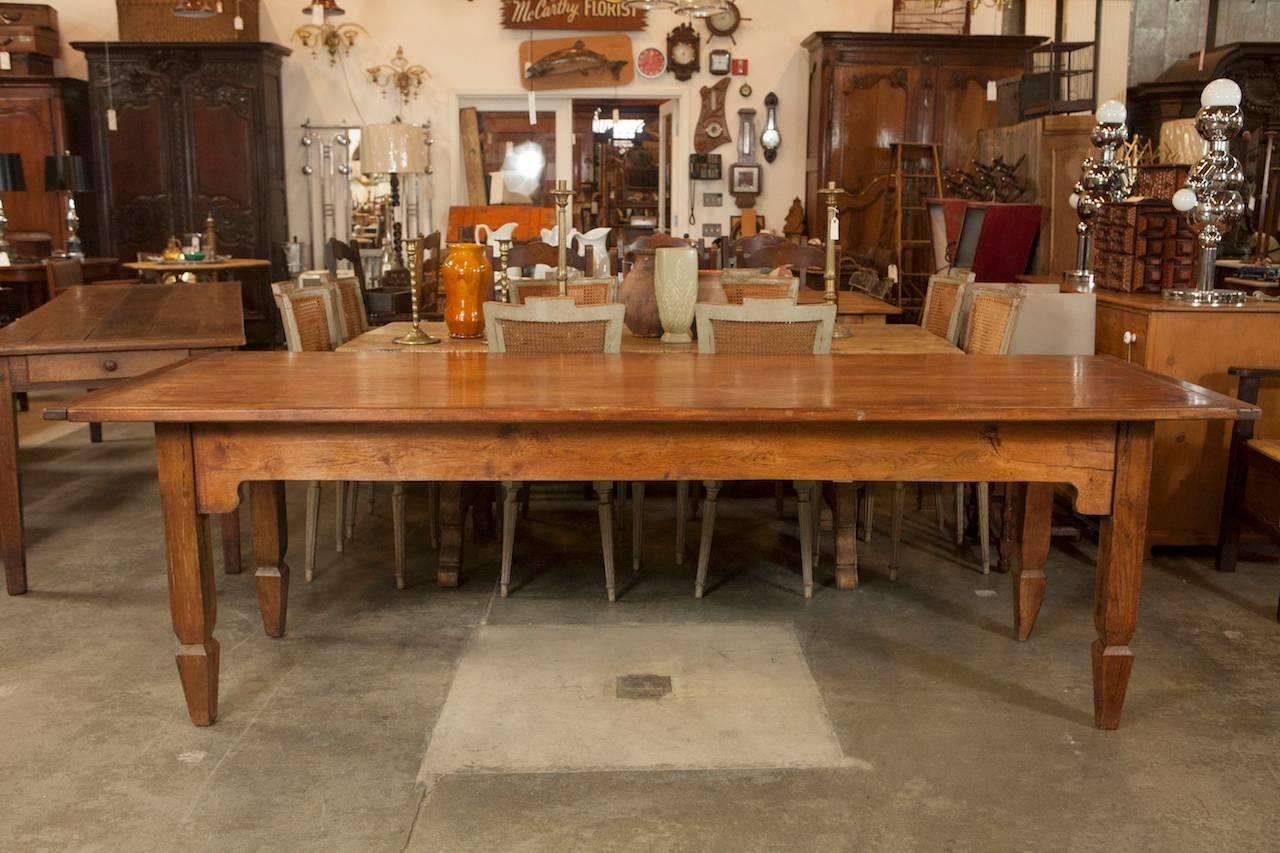 Long Country Dining or Work Table at 1stDibs