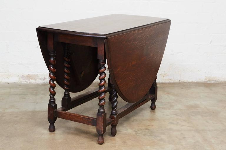 English Oak Gateleg Table at 1stDibs