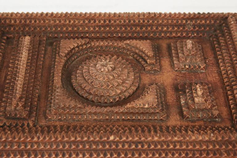 Large Tramp Art Box For Sale at 1stDibs