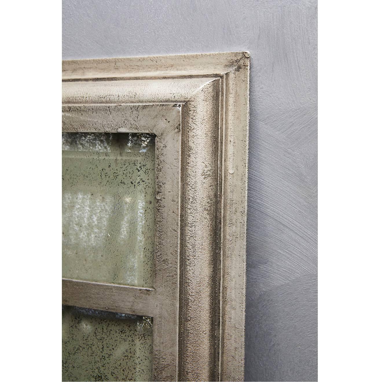 Large Metal Framed Industrial Style Mirror For Sale at 1stDibs ...