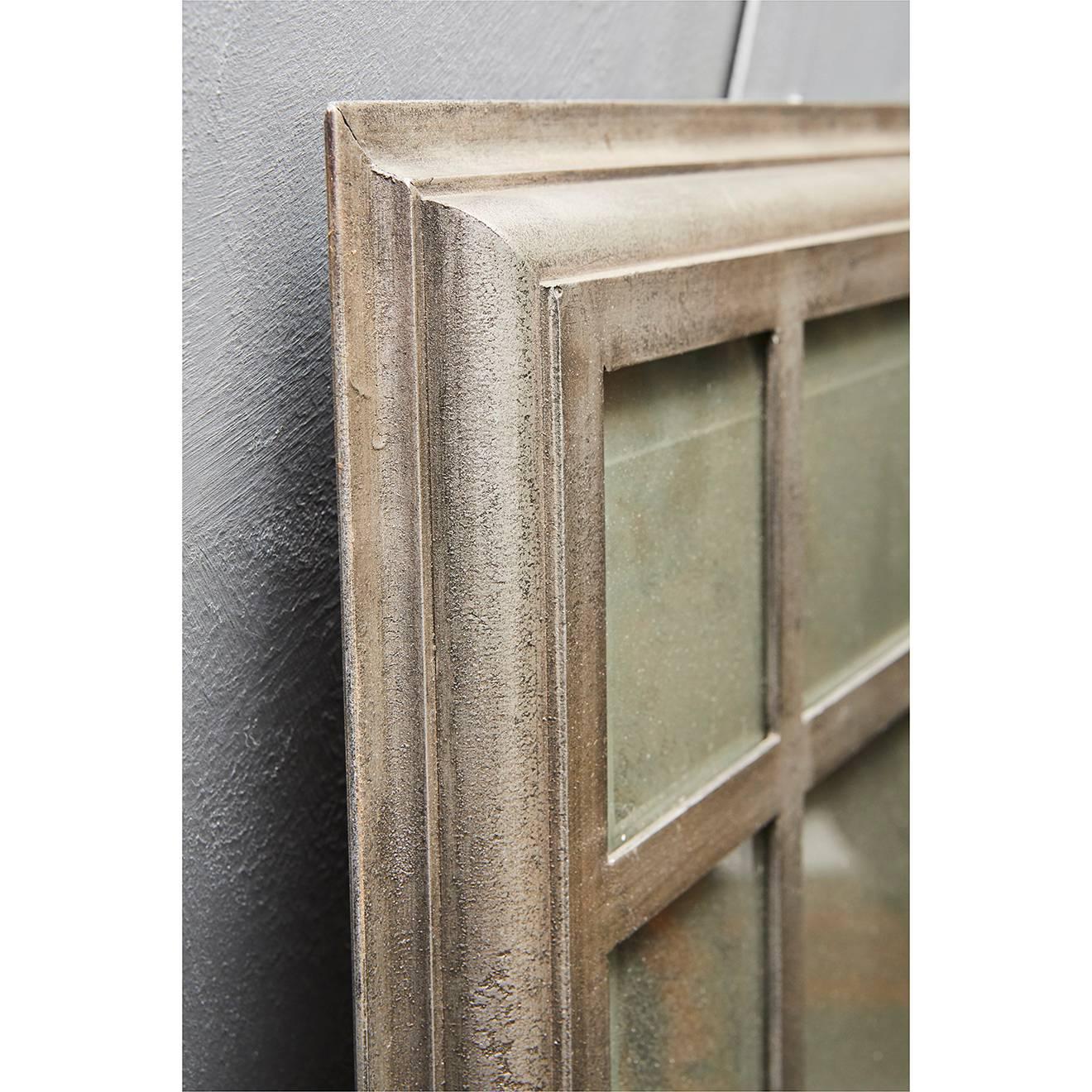 Large Metal Framed Industrial Style Mirror For Sale at 1stDibs ...