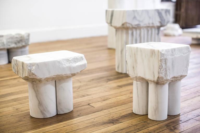Max Lamb, Danby Marble Side Tables For Sale at 1stDibs