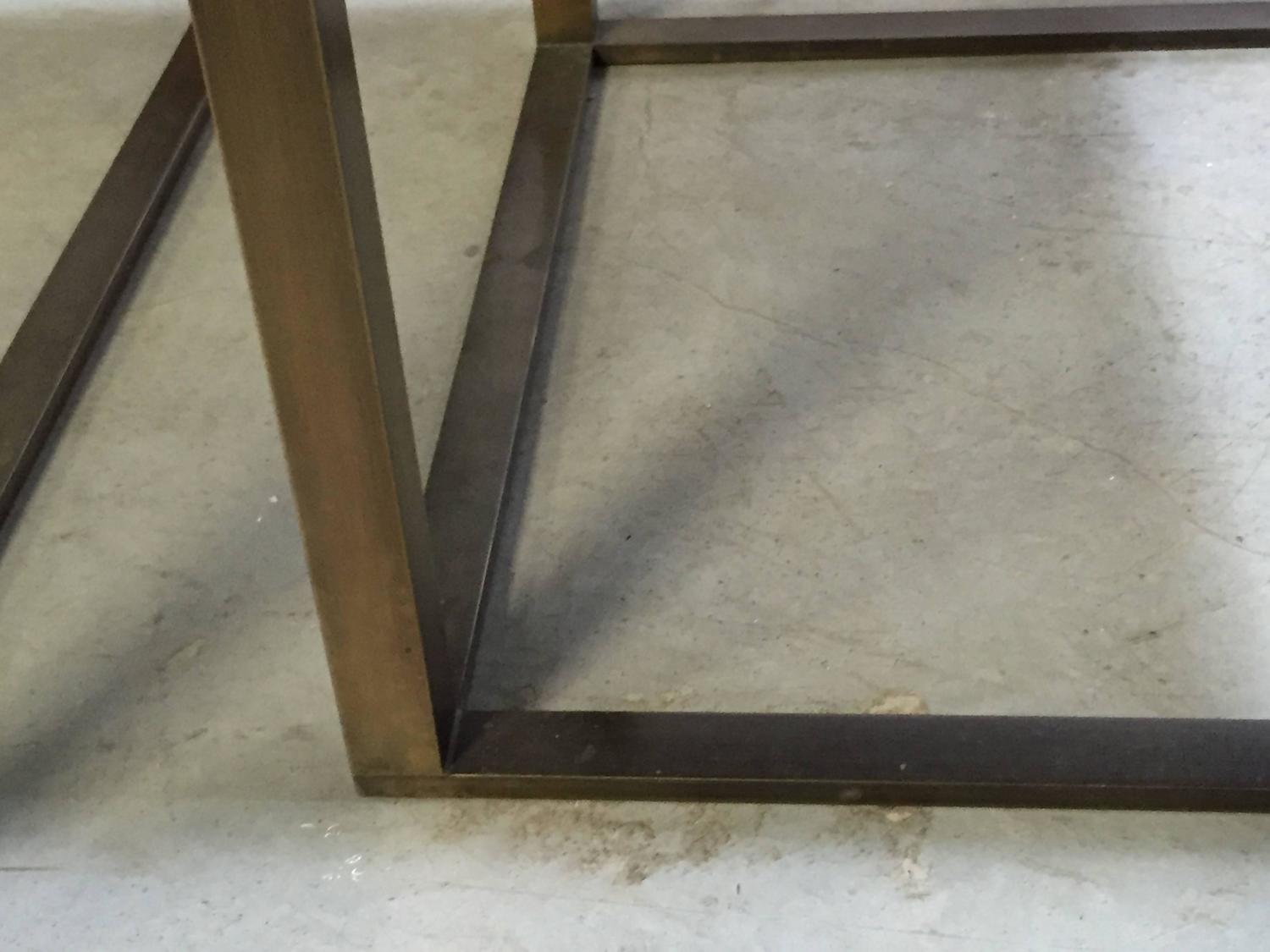 Two Bronze Occasional Tables by Paul M. Jones For Sale at 1stdibs