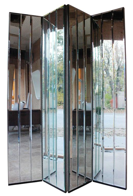 Henredon Mirrored Screen at 1stDibs