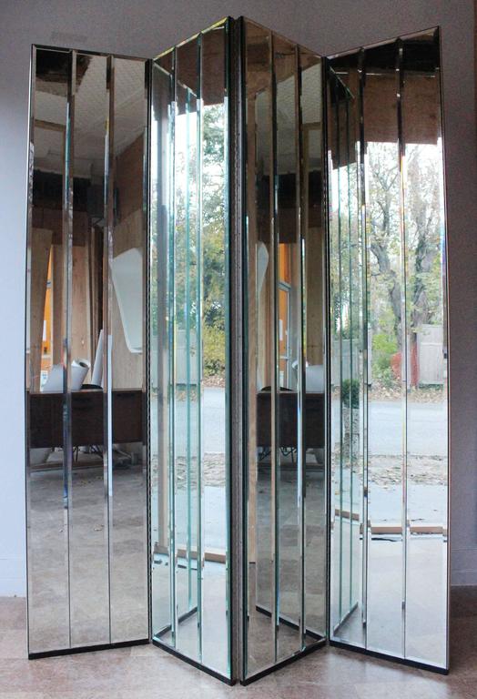 Henredon Mirrored Screen at 1stDibs