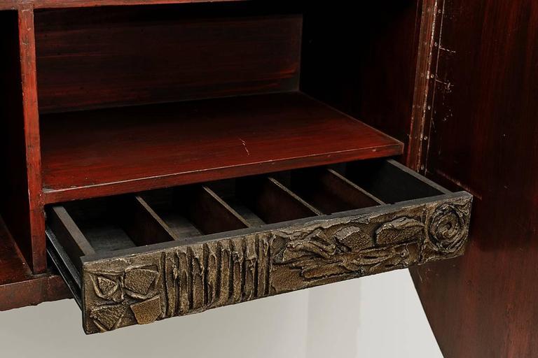 Paul Evans, Unique Studio Steel Disc Bar, USA, 1968 at 1stDibs