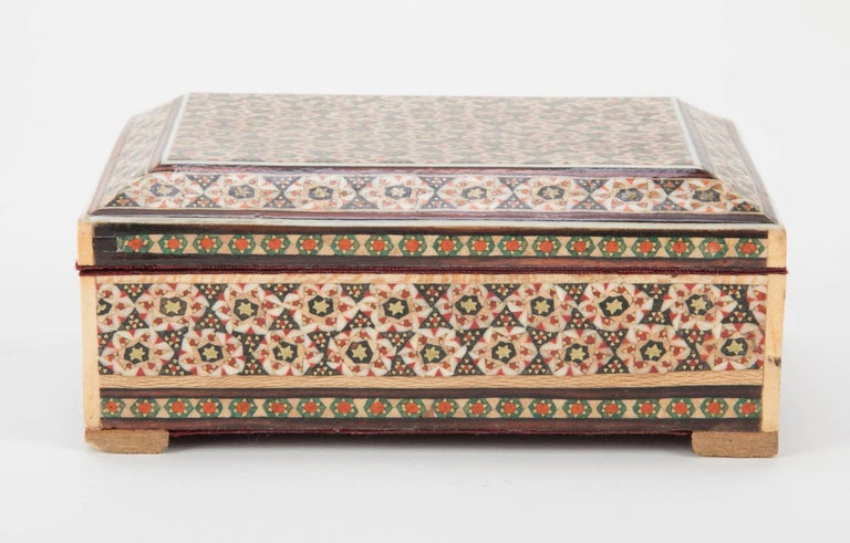 Persian Tessellated Bone and Inlaid Wood Box at 1stDibs | persian box