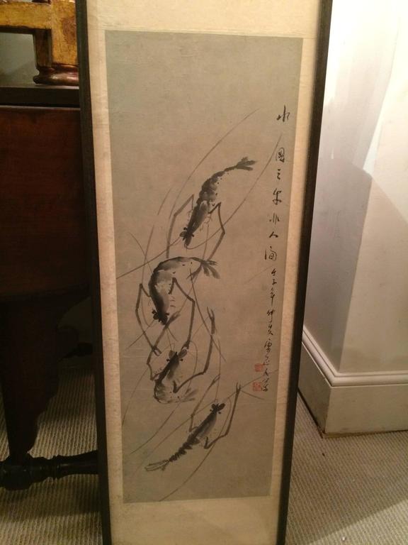 Chinese Scroll Painting of Prawns at 1stDibs | chinese scroll paintings ...