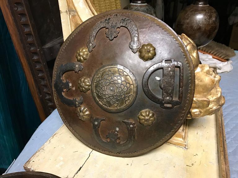 Ottoman Iron and Brass Miniature Shield at 1stDibs | moorish shield