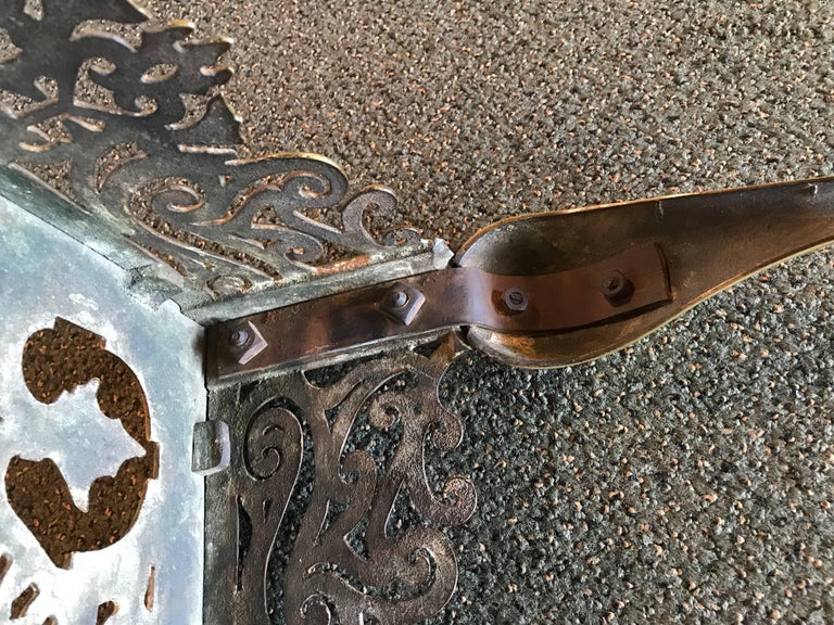 English Regency Brass Footman Side Table at 1stDibs