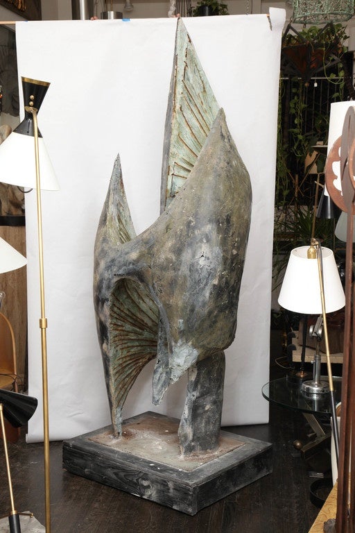 Monumental Abstract Modernist Surrealist Sculpture Signed J Segura ...