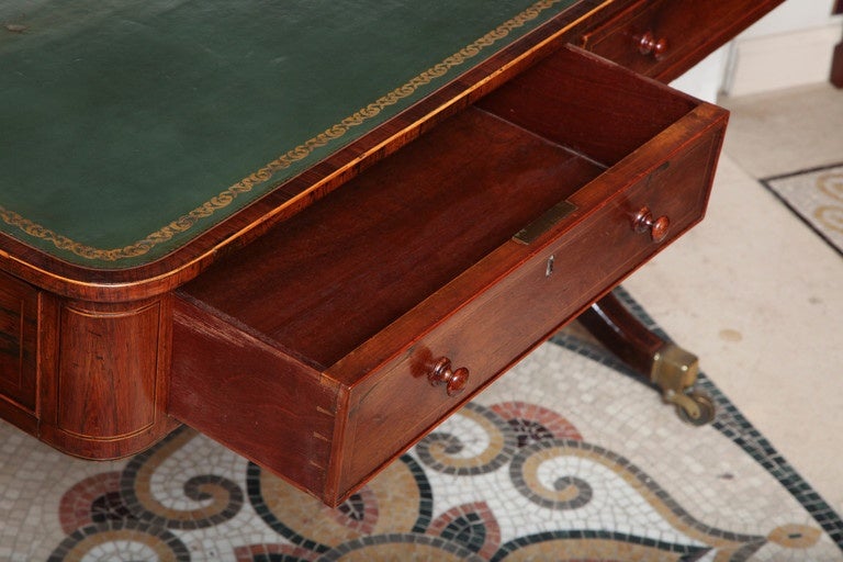 Regency Rosewood Writing Table at 1stDibs