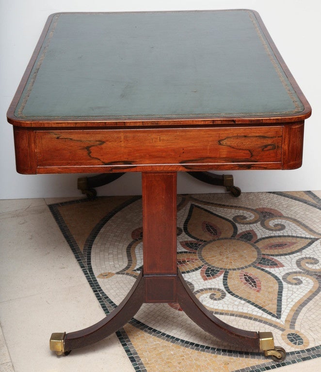 Regency Rosewood Writing Table at 1stDibs
