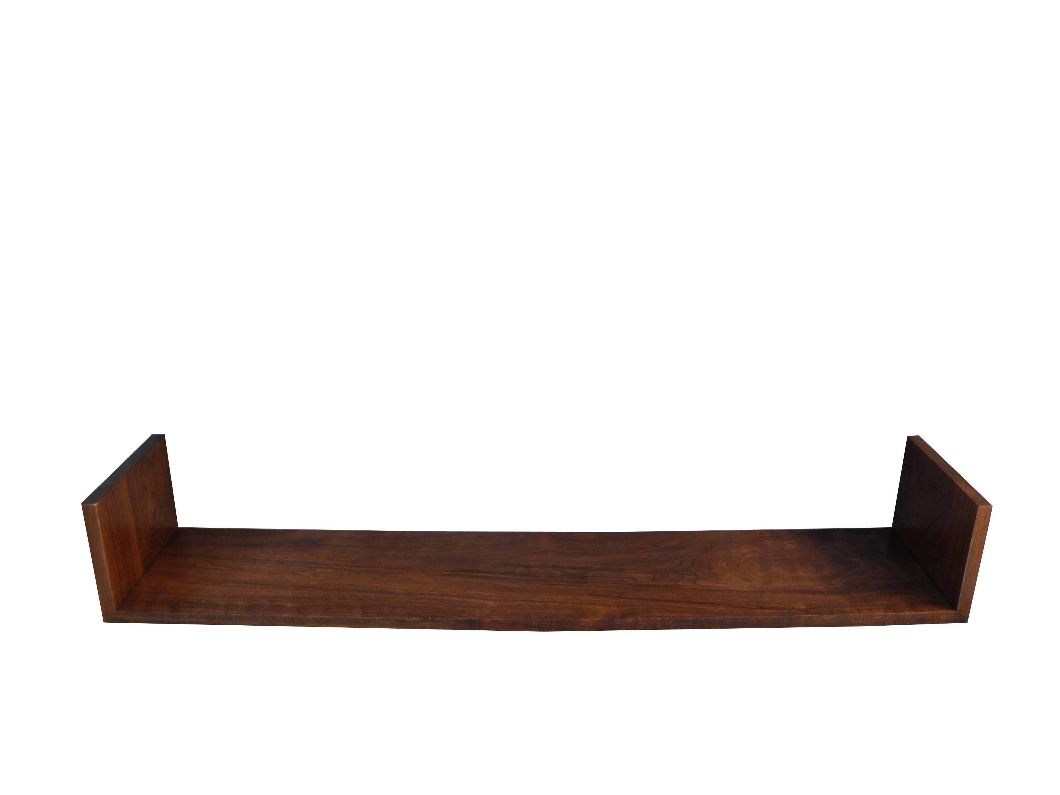 Mid-Century Modern Vintage Walnut Shelves at 1stDibs